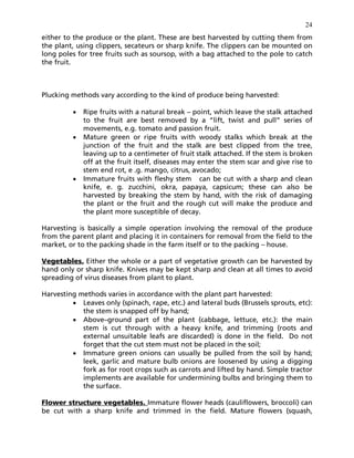 2. Handling of fresh fruits, vegetables and root crops | PDF