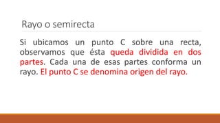 Postulados de la recta, semirecta y segmento de recta | PPSX