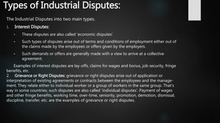 Industrial Disputes | PPTX