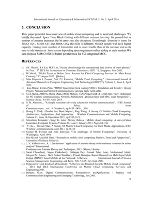 EFFECTIVE BANDWIDTH ANALYSIS OF MIMO BASED MOBILE CLOUD COMPUTING | PDF