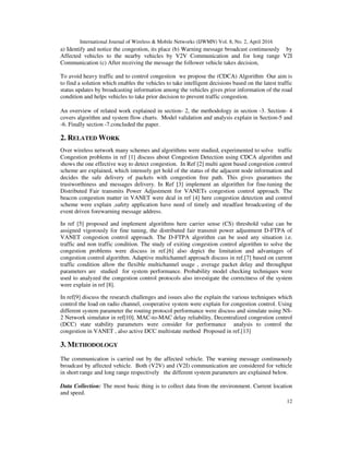 Effective Road Model for Congestion Control in VANETS | PDF