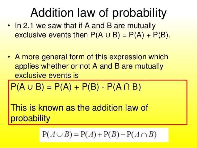 2.2 laws of probability (1)