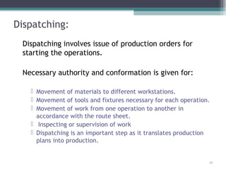 PLANNING PRODUCTION AND CONTROL | PPT