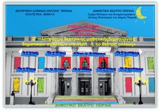 αφισα-θεατρικές δημιουργίες | PPT