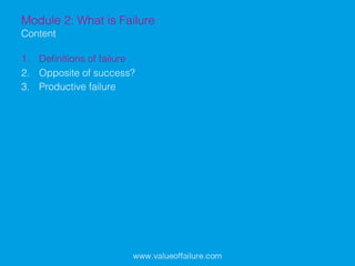 Module 2 What is Failure | PPT
