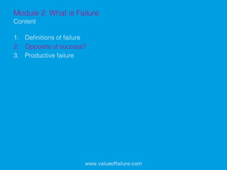 Module 2 What is Failure | PPT