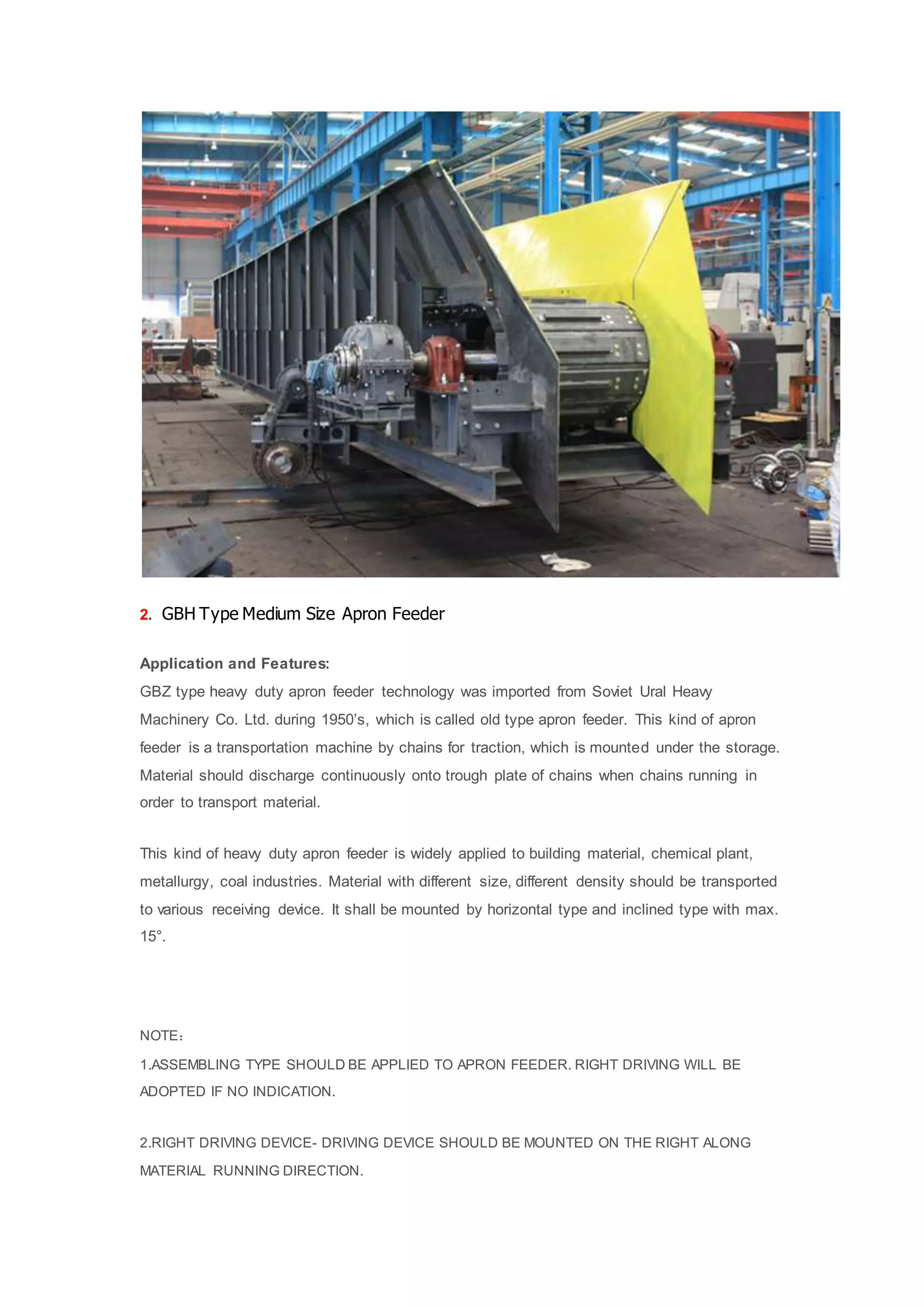 apron feeder | DOCX