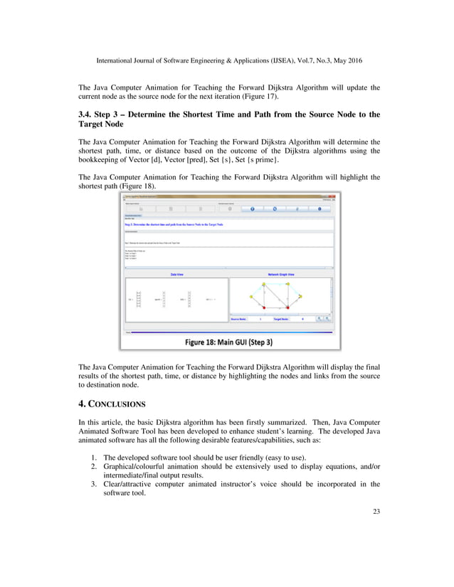 JAVA BASED VISUALIZATION AND ANIMATION FOR TEACHING THE DIJKSTRA ...