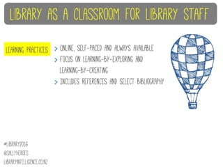 2.016 presentation: Library as a classroom for library staff | PPT