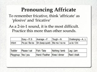 Languagelab 2.2 - Master Liquids, Affricates and Semi-vowels | PPT