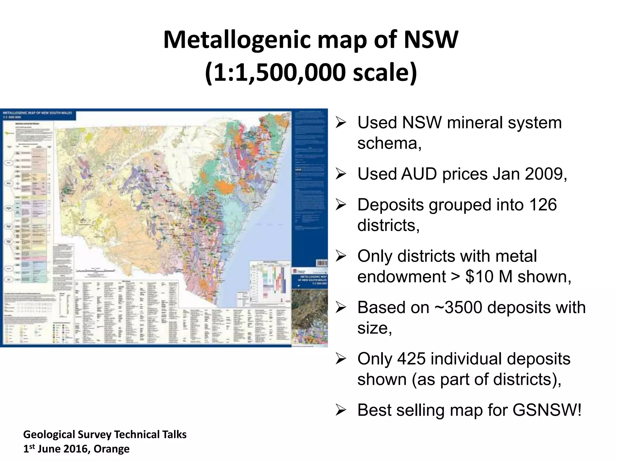The Bathurst Metallogenic map | PPTX | Geography | Science
