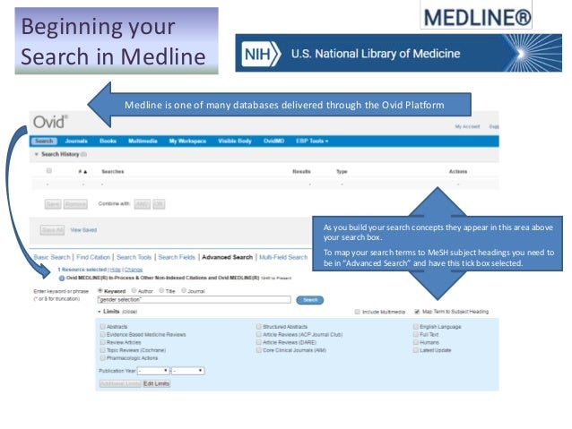 2 Medline Database Searching Sex Preselection