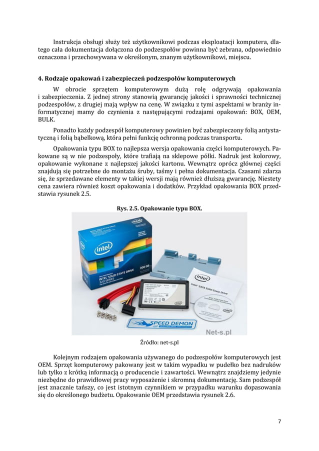Analiza dokumentacji technicznej podzespołów komputerowych | PDF