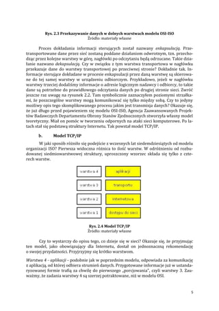 Modele odniesienia OSI/ISO i TCP/IP | PDF