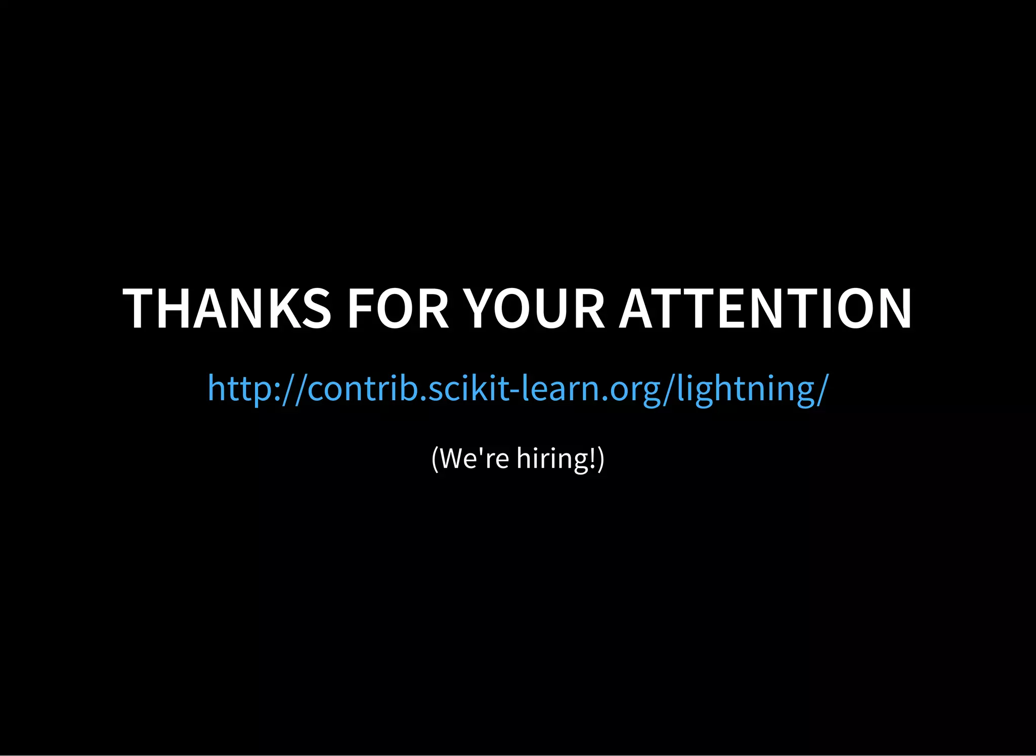 Lightning large scale machine learning in python | PPT