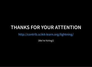 Lightning large scale machine learning in python | PPT