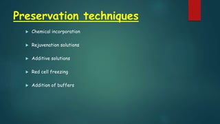 Blood Products and Substitutes | PPTX
