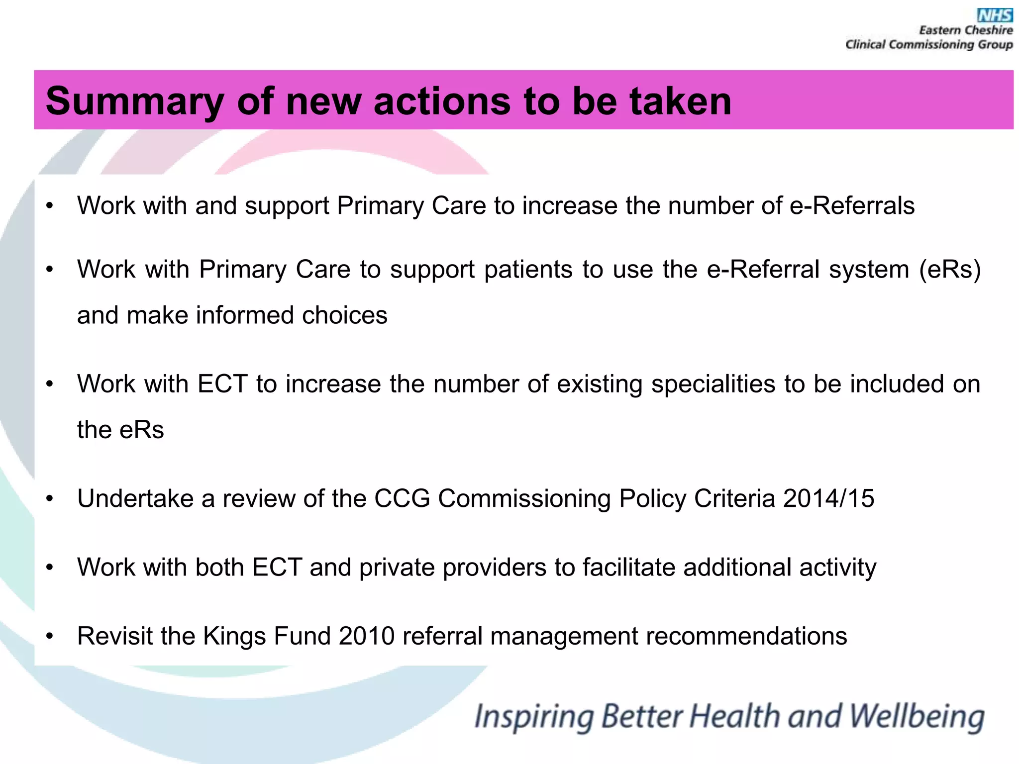 NHS Eastern Cheshire CCG Deepdive presentation GBAF17 | PPT