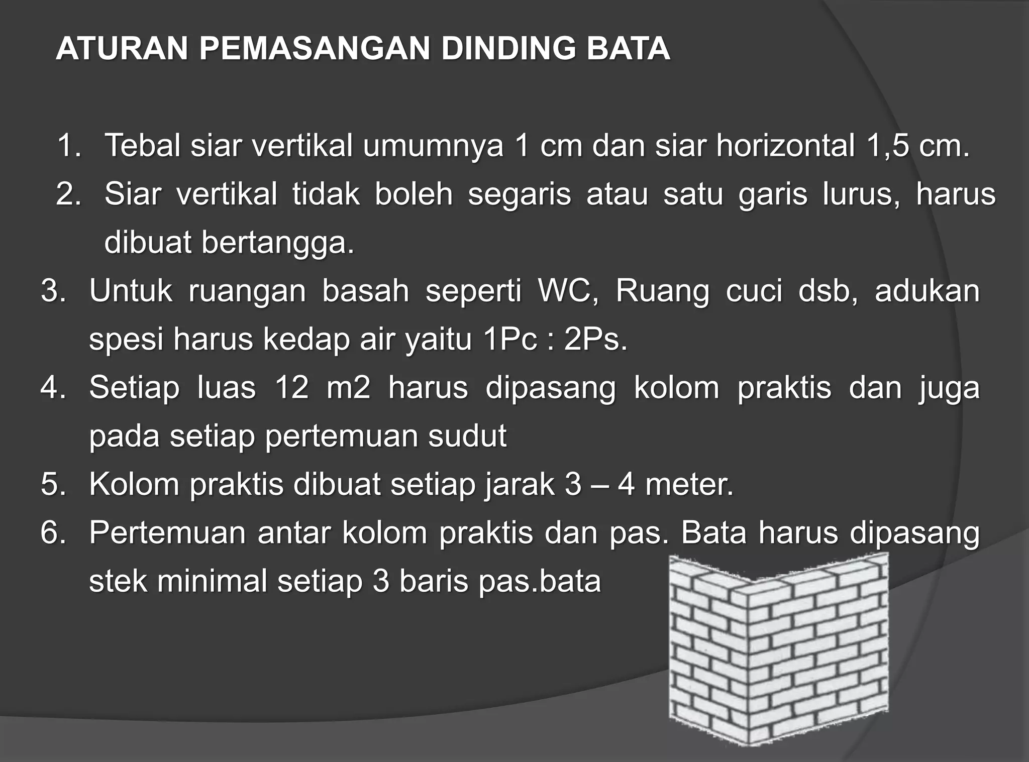 2. pek. pondasi dan pek. dinding | PPTX