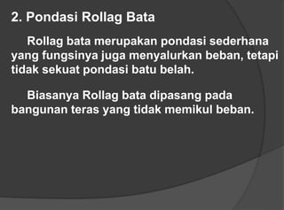 2. pek. pondasi dan pek. dinding | PPTX