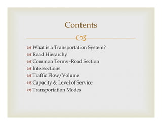 Basics of transportation planning | PPT