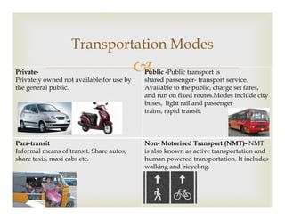 Basics of transportation planning | PDF