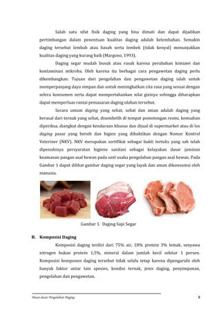 bahan ajar dasar dasar pengolahan daging | PDF