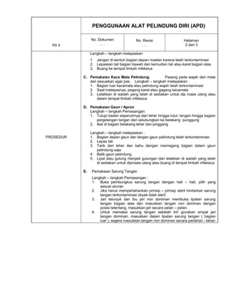 2. spo penggunaan apd | DOC