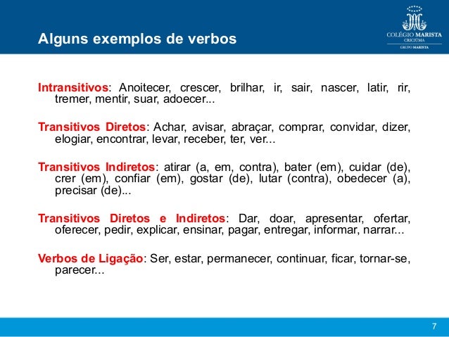 Grafico De Verbo Intransitivo