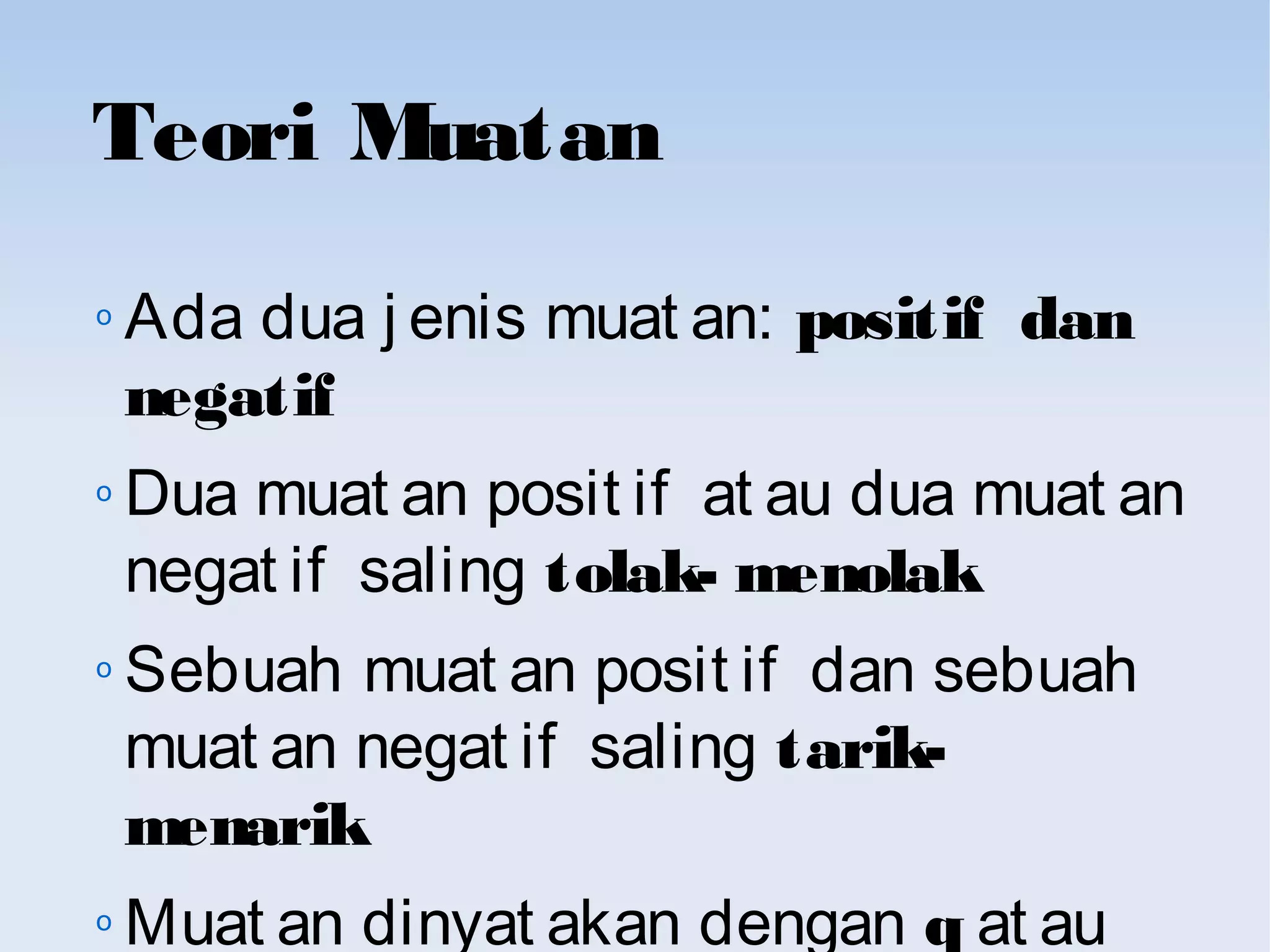 Muatan Medan Listrik | PPT