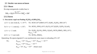 Hoofdstuk 2 Chemische reacties - niet-redox - BLT | PPTX