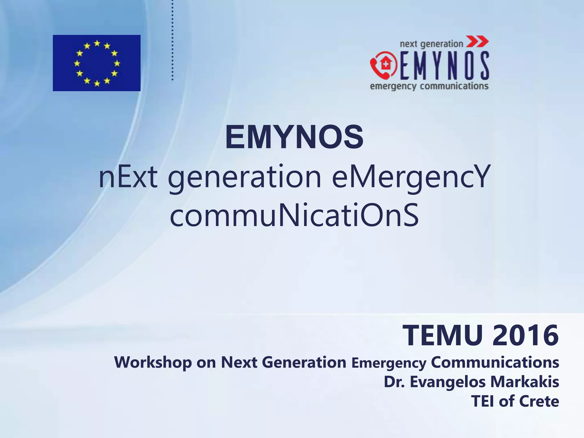 2.1 TEMU Workshop 2016 | PPTX