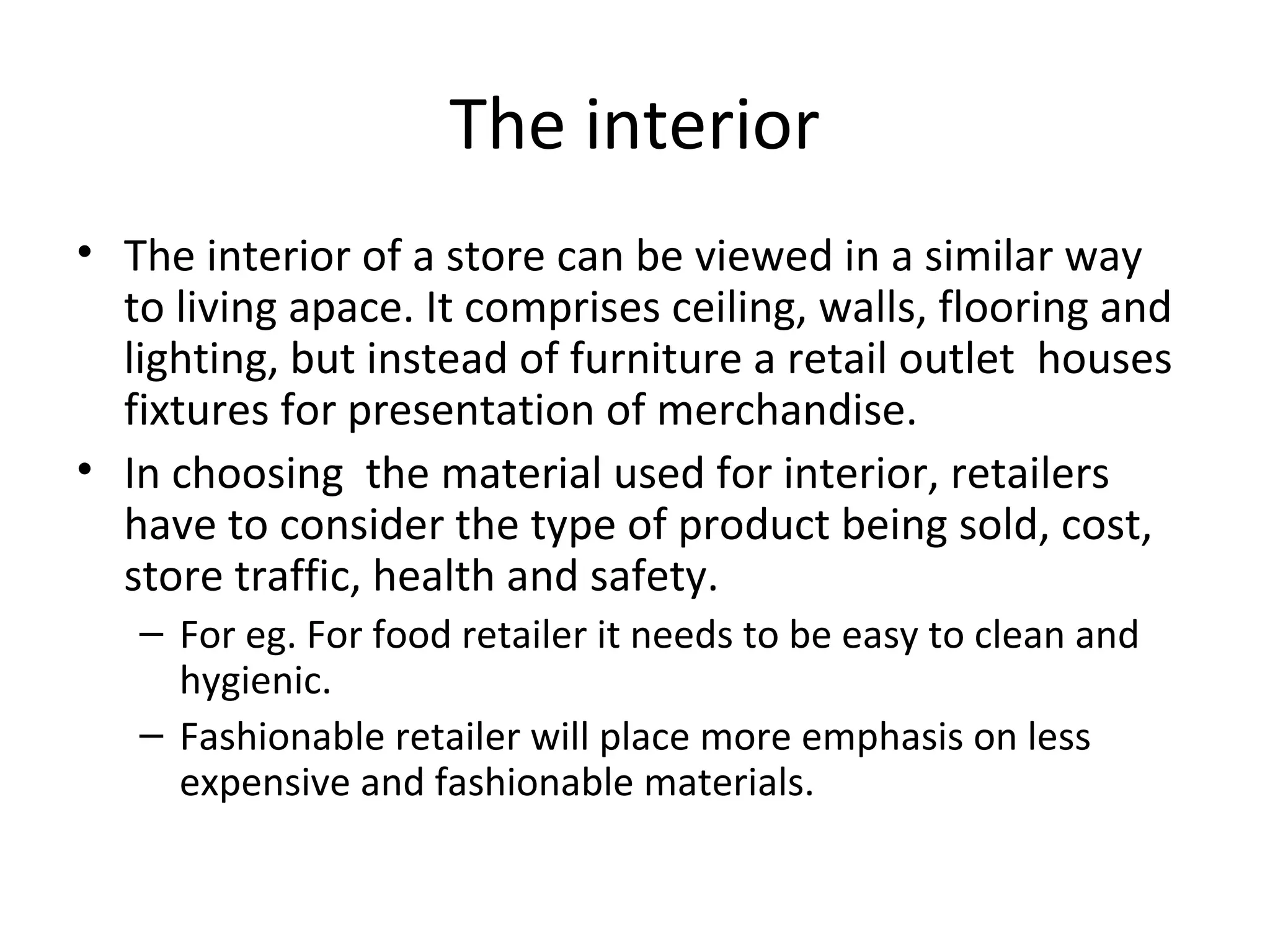 Store Design and Store Layout | PPT