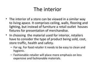 Store Design and Store Layout | PPT
