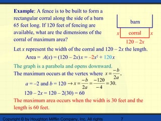 2.1 graphing quadratic functions | PPT