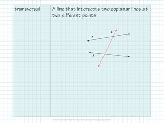 2.4.1 Parallel Lines and Transversals | PPT | Free Download