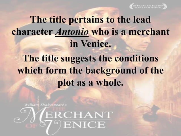 2. shakespearean Plays-Merchant of Venice | PPTX