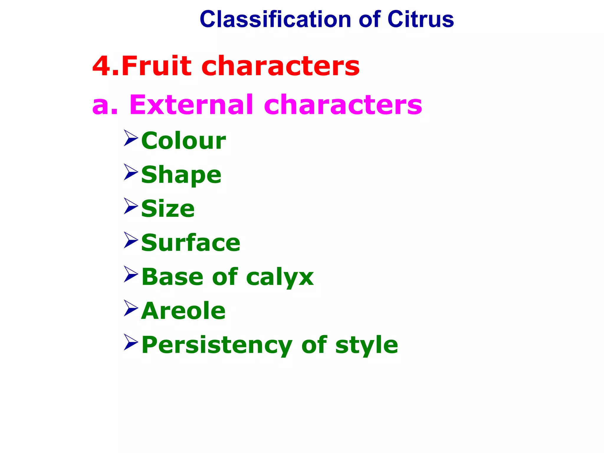 citrus classification | PPT