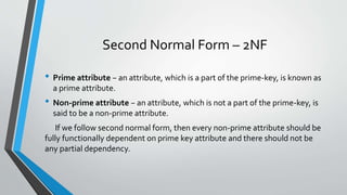 Normalization in DBMS | PPTX