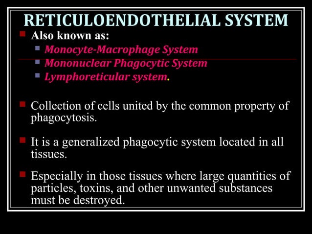SPLEEN AND RETICULOENDOTHELIAL SYSTEM | PPT | Blood Disorders ...
