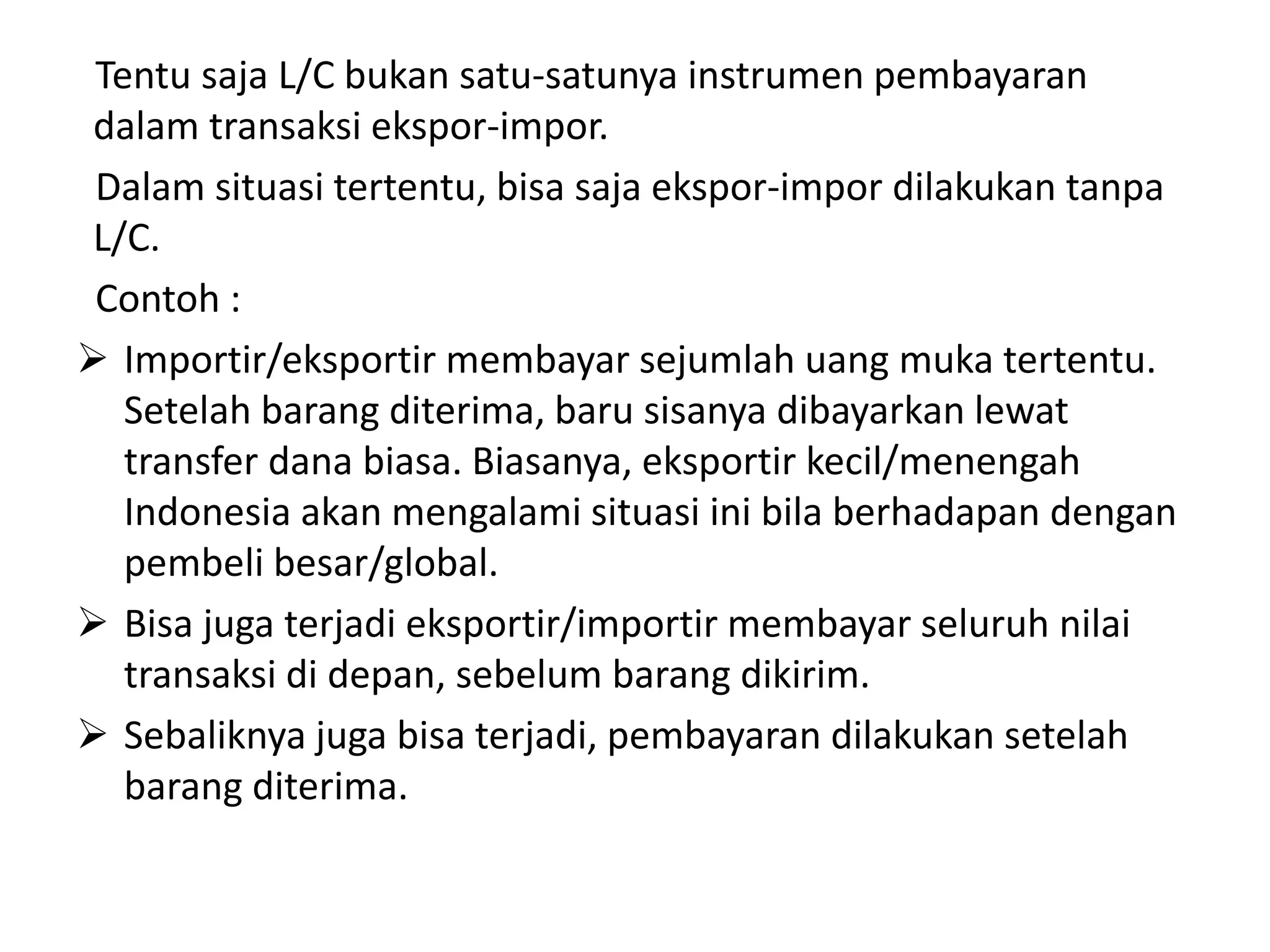 Prosedur Ekspor dengan Letter of Credit (L/C)_Materi "EXPORT-IMPORT" Training | PPTX