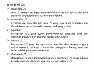 Prosedur Ekspor dengan Letter of Credit (L/C)_Materi "EXPORT-IMPORT ...