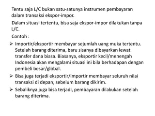 Prosedur Ekspor dengan Letter of Credit (L/C)_Materi "EXPORT-IMPORT ...