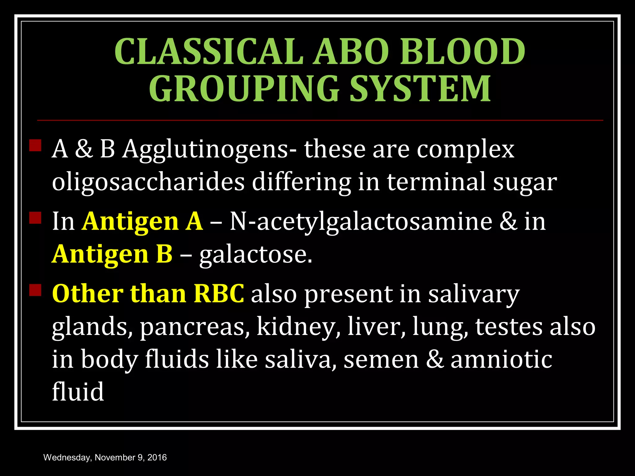 BLOOD GROUP SYSTEM | PPT