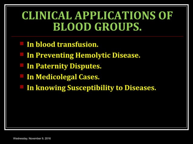 BLOOD GROUP SYSTEM | PPT