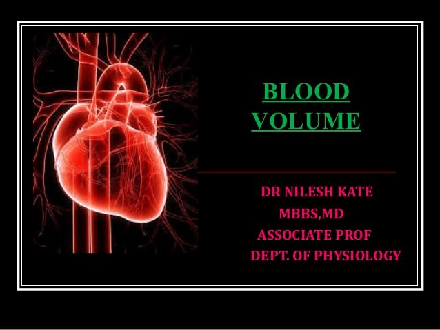 BLOOD VOLUME