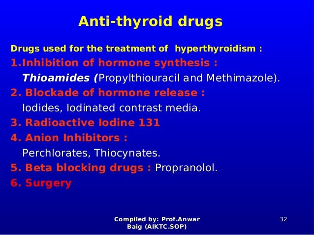 2.antithyroidal and thyroid drugs