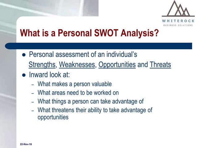 2. personal swot analysis | PPTX