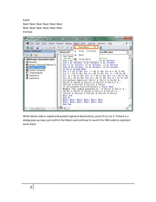 Forgot Password to Unprotect Excel Sheet in Two Cases | PDF