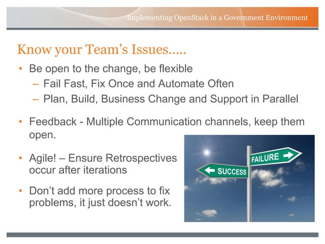 Implementing OpenStack in a Government Environment: Vanessa Binding ...